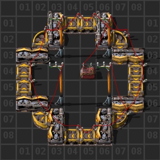 Blood Bus basic blueprints - Unit O - FactorioBin