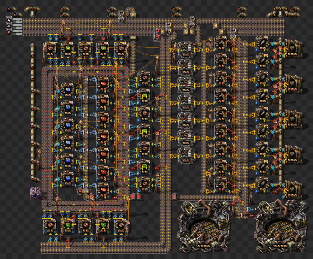 Circular circuits - rocket silos - FactorioBin