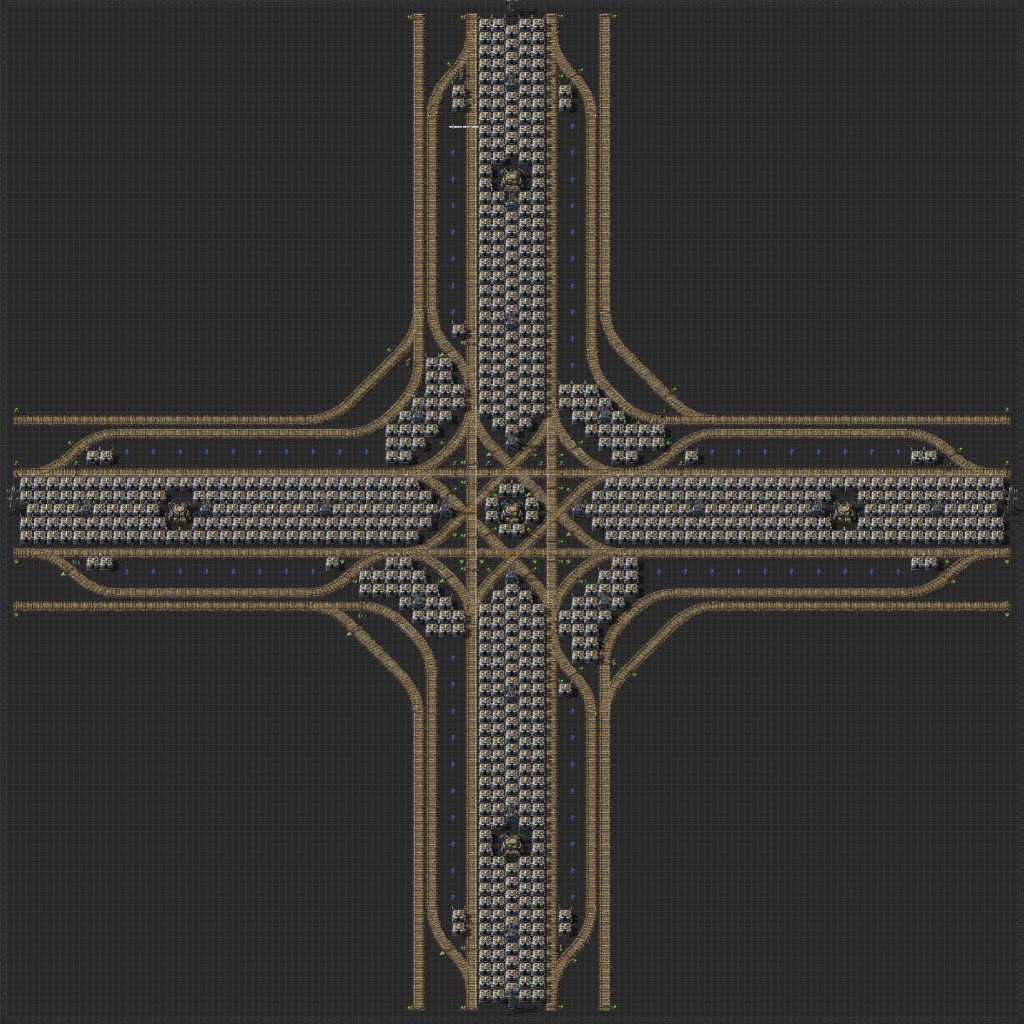 Old Rails - Intersection V4 - FactorioBin