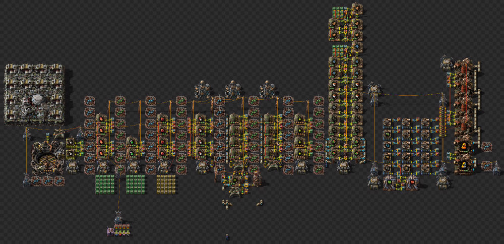 Compact gleba base ~370spm - FactorioBin