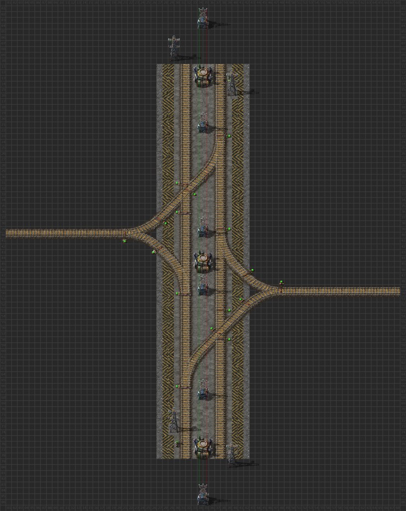 64x64 RHD rail segments - rail double on-ramp segment 64x64 - FactorioBin