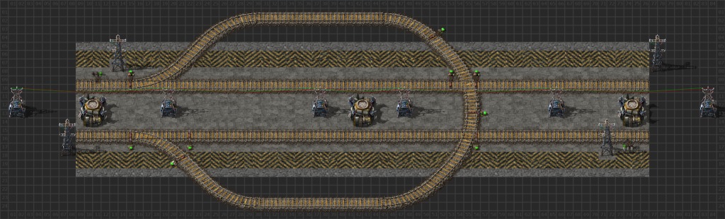 64x64 RHD rail segments - rail u-turn 64x64 - FactorioBin