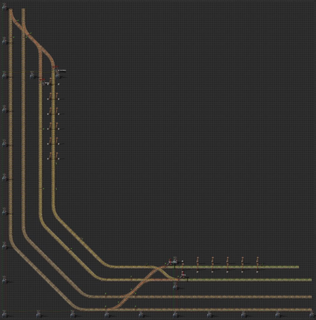 Paul's Rails and Stations - Segment Train Station Curved - FactorioBin