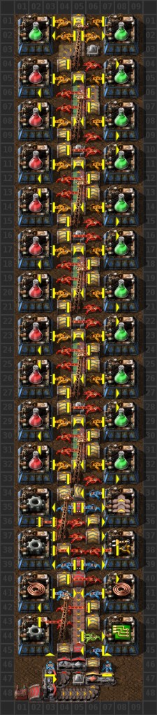 Compact Red & Green Sci - FactorioBin