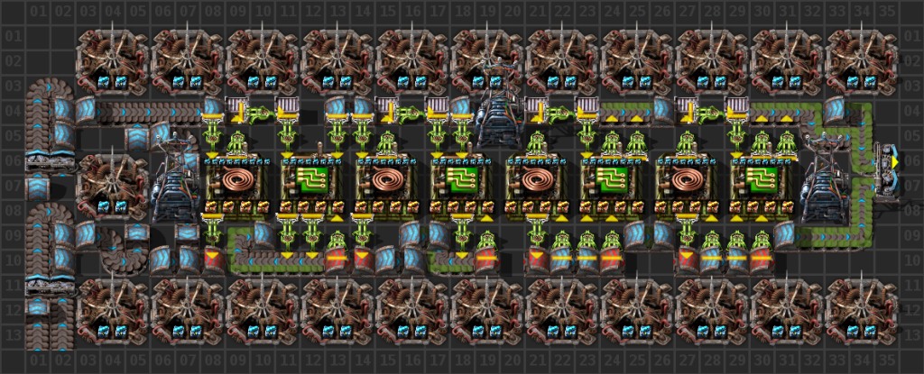 Beaconed Green Circuits (55/s) - Green Circuit - FactorioBin