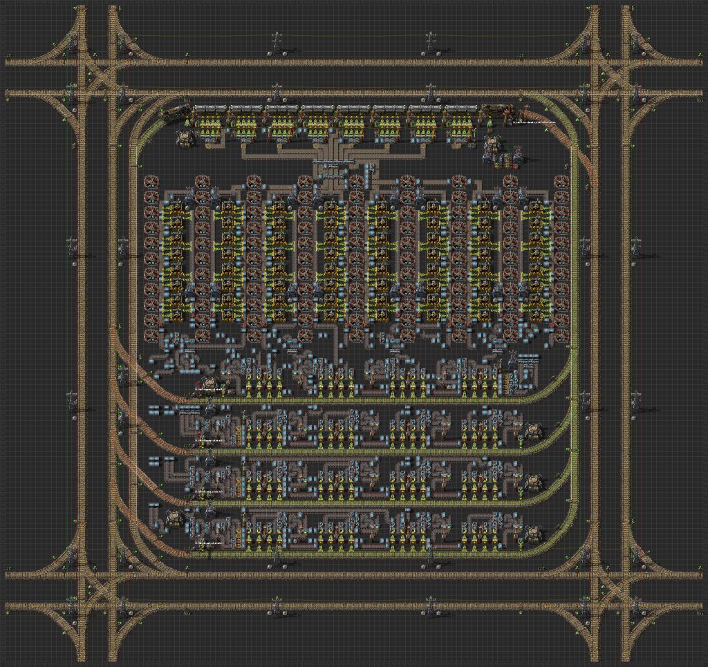 Megabase Blocks (Vanilla) - Low density structure - FactorioBin