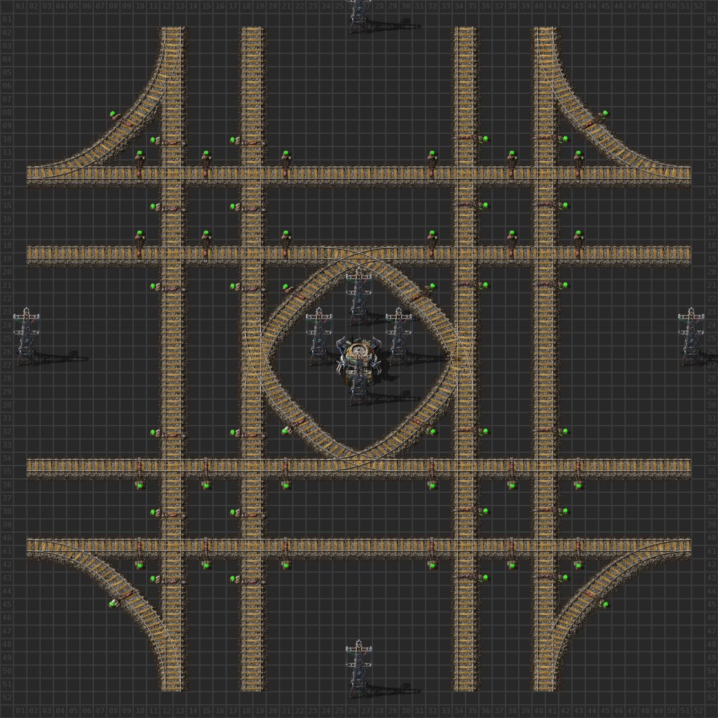 New Rails - Intersection - FactorioBin