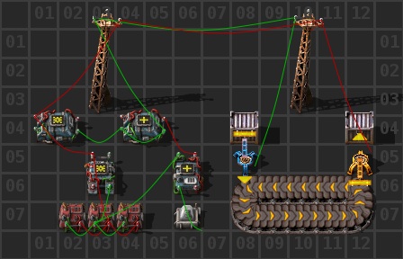 Simple Sushi Controller (3 Combinator Variant) - Sushi 3 Combinators - FactorioBin