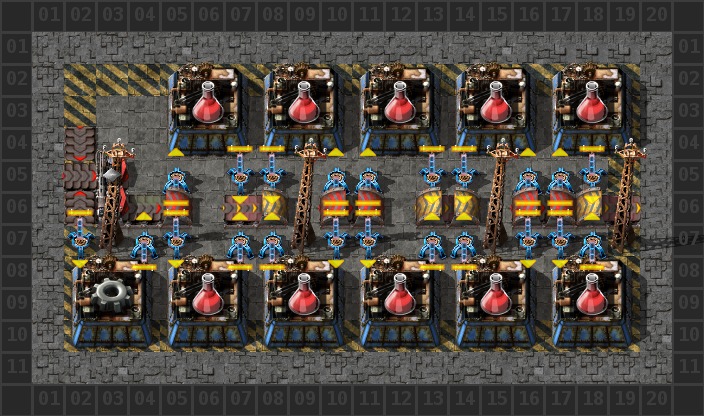 Red Science [90/m] [18x9] - FactorioBin