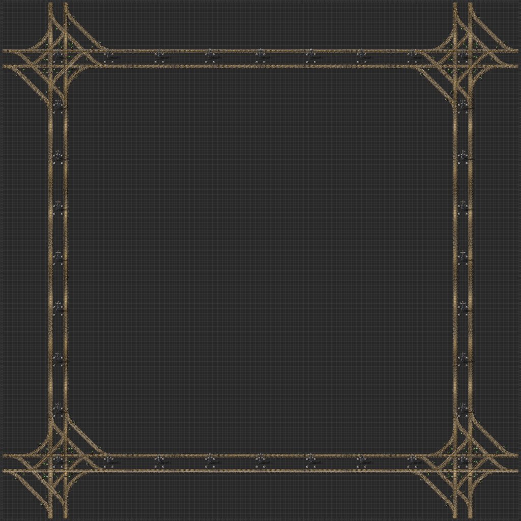 5x5 Chunk City 2-way rail Block with Power and Lights. - 5x5 City Block ...