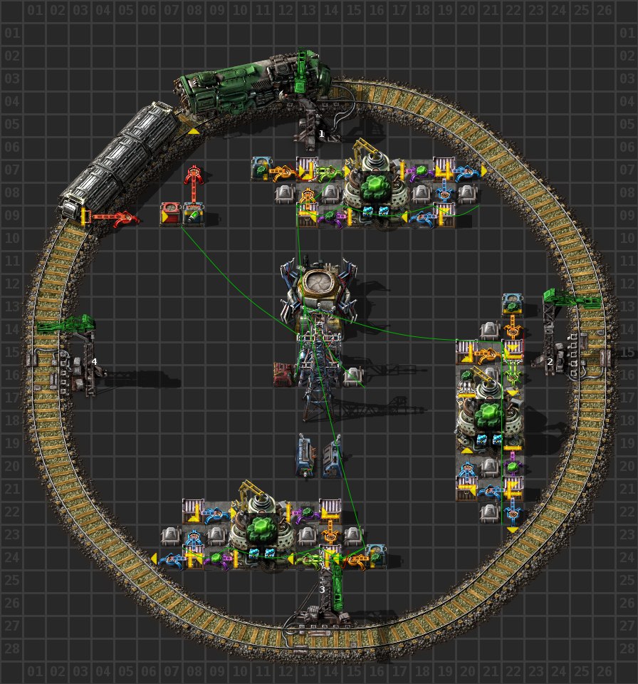 Korarex train setup - Kovarex train setup - FactorioBin