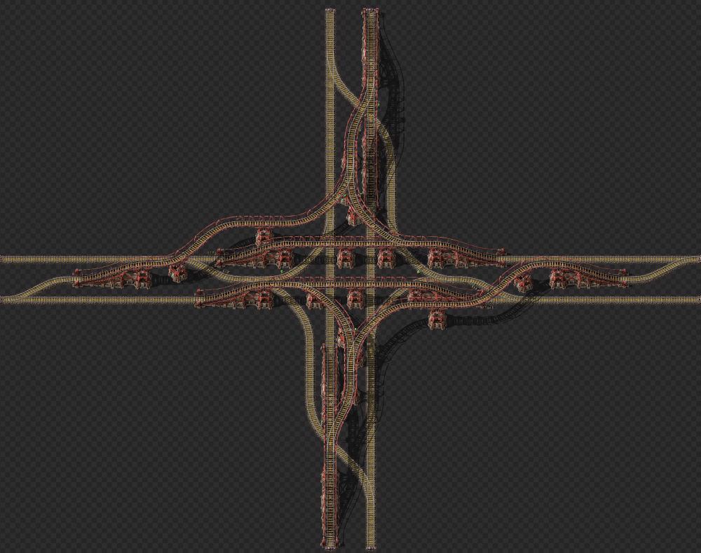 Elevated Interchange - Interchange - FactorioBin