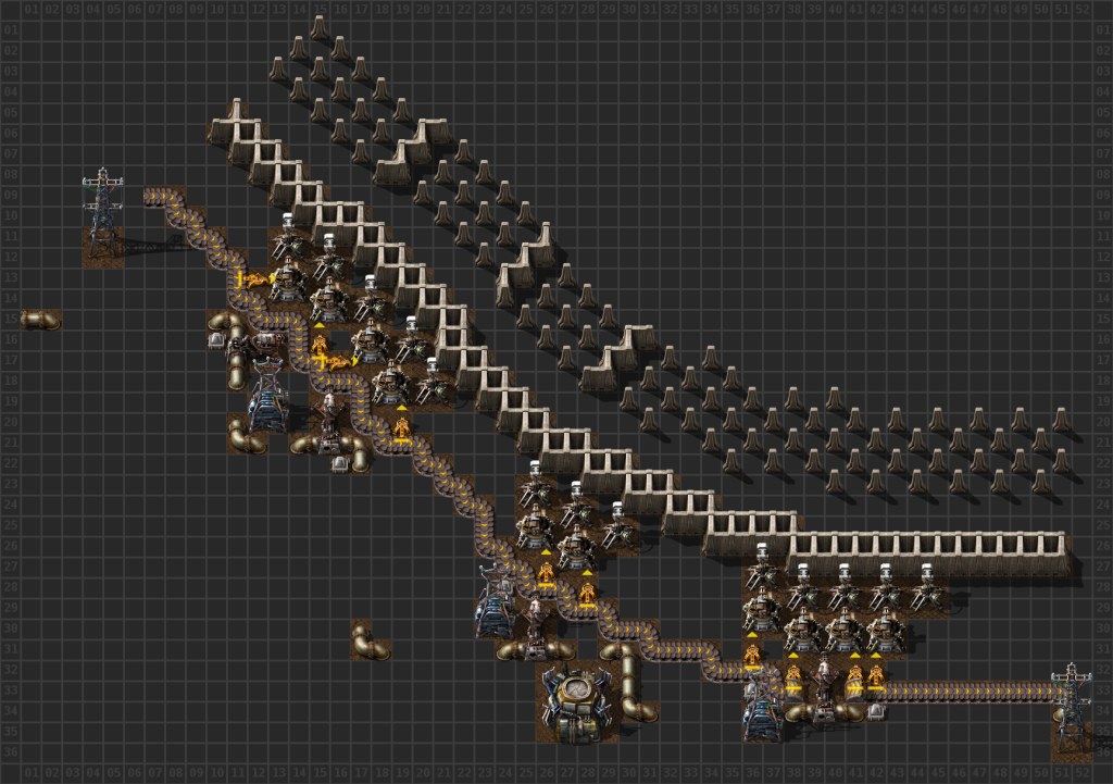 Perimeter wall v3 - Inner right 45° bend - FactorioBin