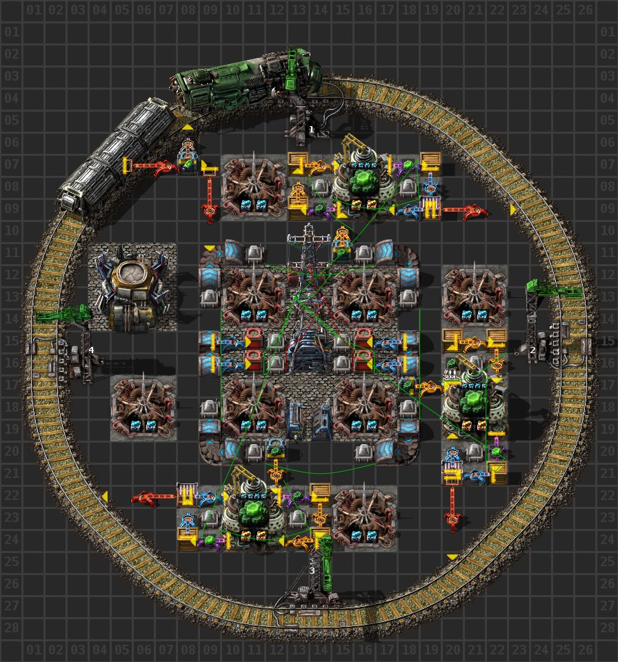 Koravex Train Setup - Kovarex train setup - FactorioBin