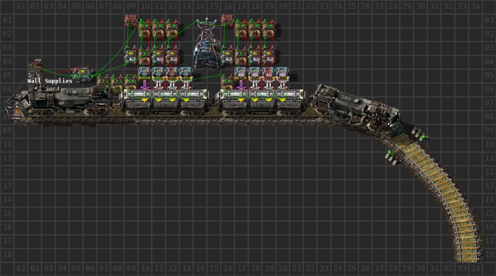 Precise train loading by carriage - Wall supplies - FactorioBin