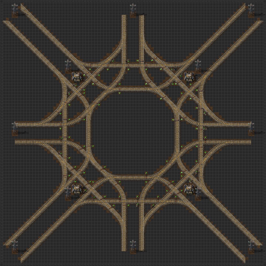 8-Way roundabout, signaled for Left-Hand Drive (LHD) - Roundabout 8-way ...